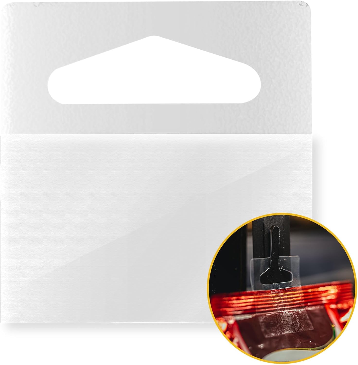 Amazon.com : Adhesive Plastic Triangular Hang Tabs 1 7/8" X 1 3/4 ...