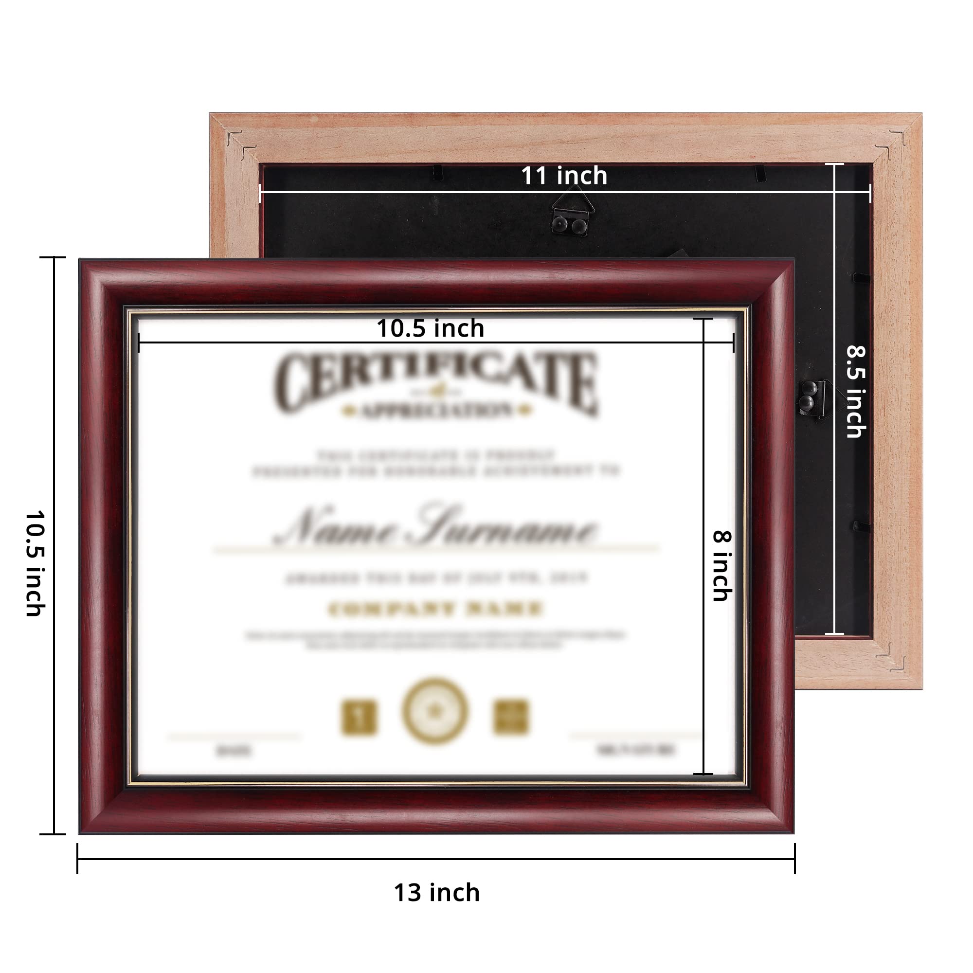 Snapklik.com : GraduatePro 8.5x11 Certificate Diploma Frame,Solid Wood ...