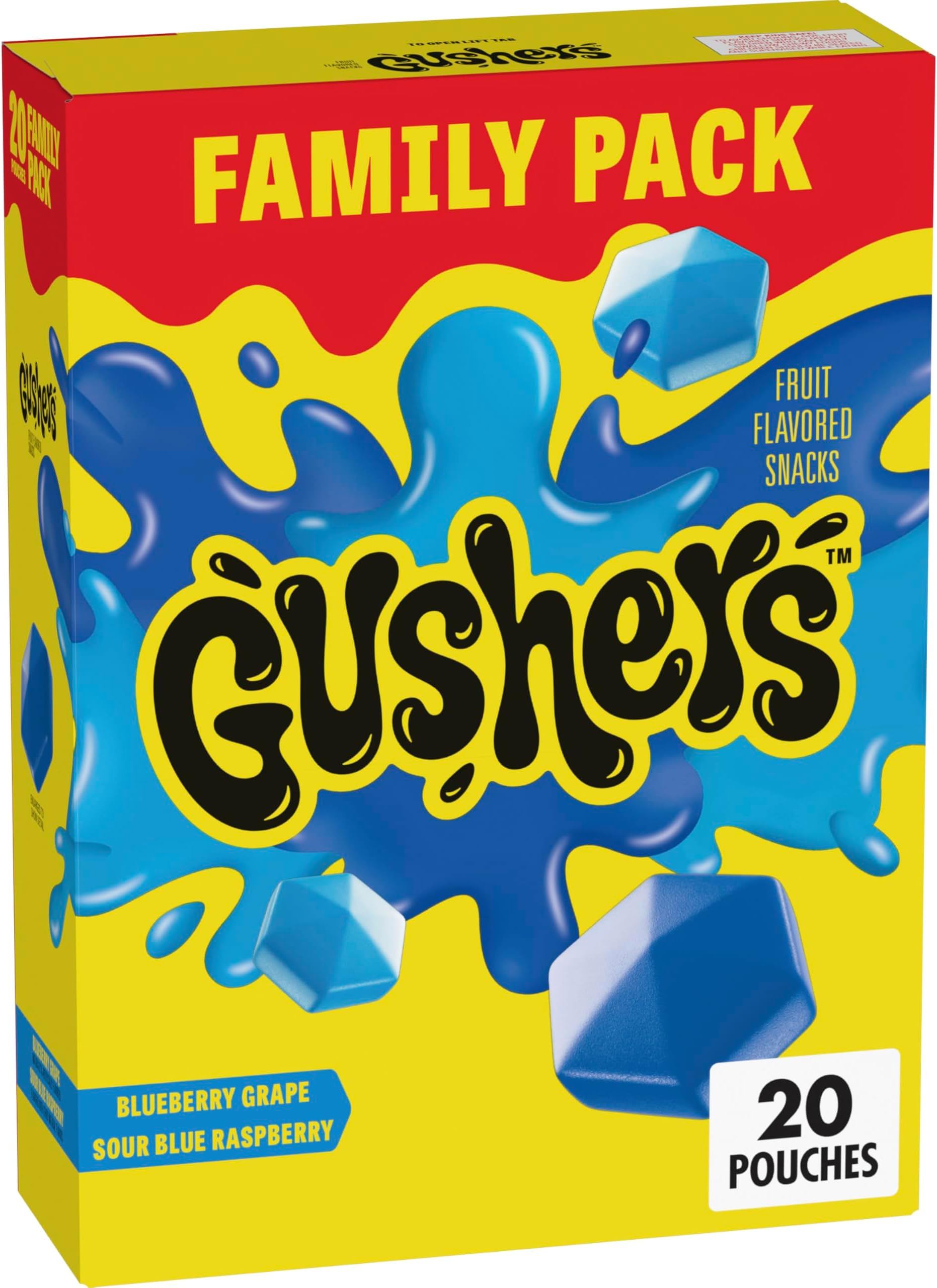 Amazon.com: Gushers Fruit Flavored Snacks, Blueberry Grape, Sour Blue ...