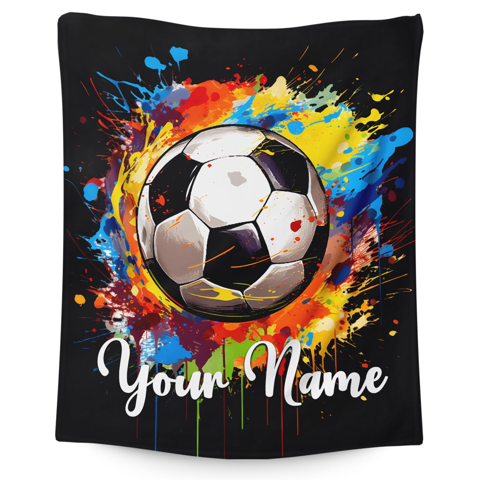 Amazon.com: Personalized Soccer Gifts for Boys, 50x40 Inches Small ...