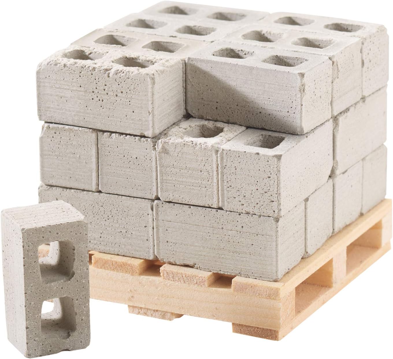 Amazon.com: Mini Materials Miniature Cinder Blocks with Pallet, 24 ...