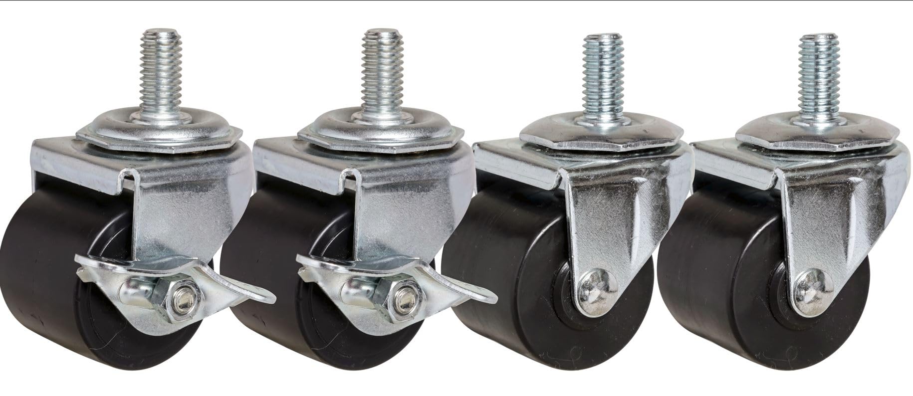 Amazon.com: 2" Caster Set of 4 | Low Profile Casters for Commercial ...