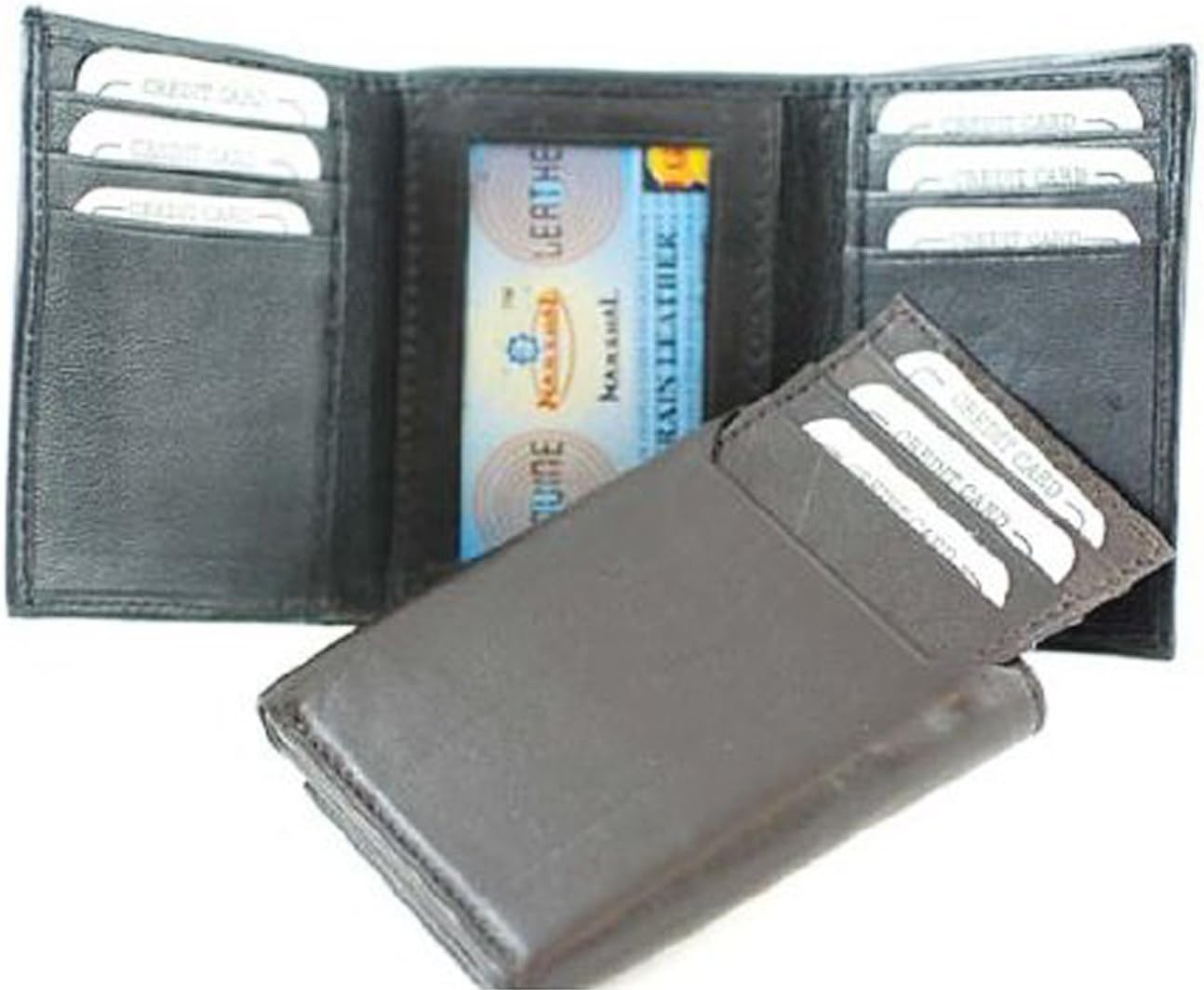 High End Mens Leather Wallet Trifold Pull Out Id #1955 at Amazon Men’s ...