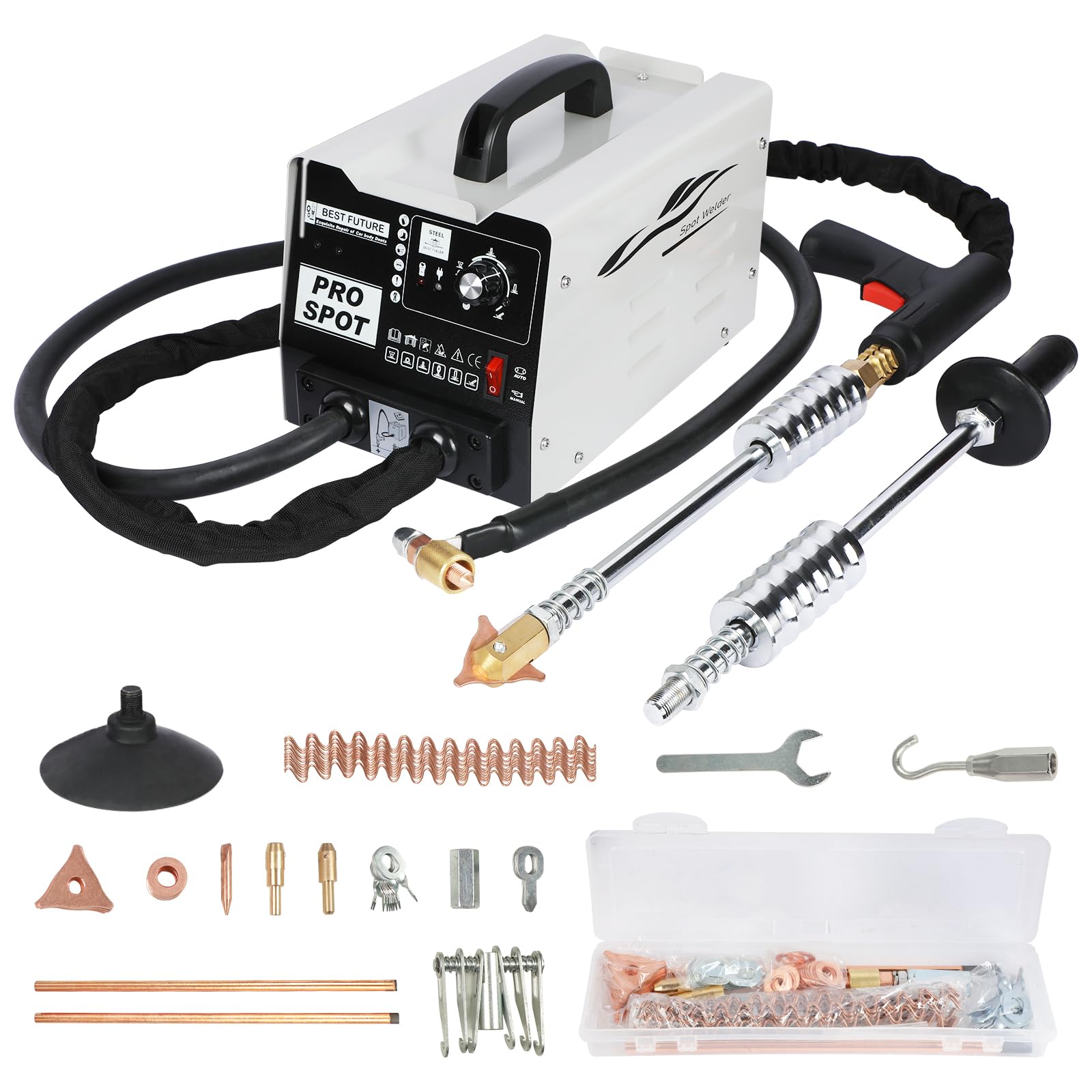 RALBIL Spotter Welder Dent Puller Machine 110V 1800Watt Spotter para ...
