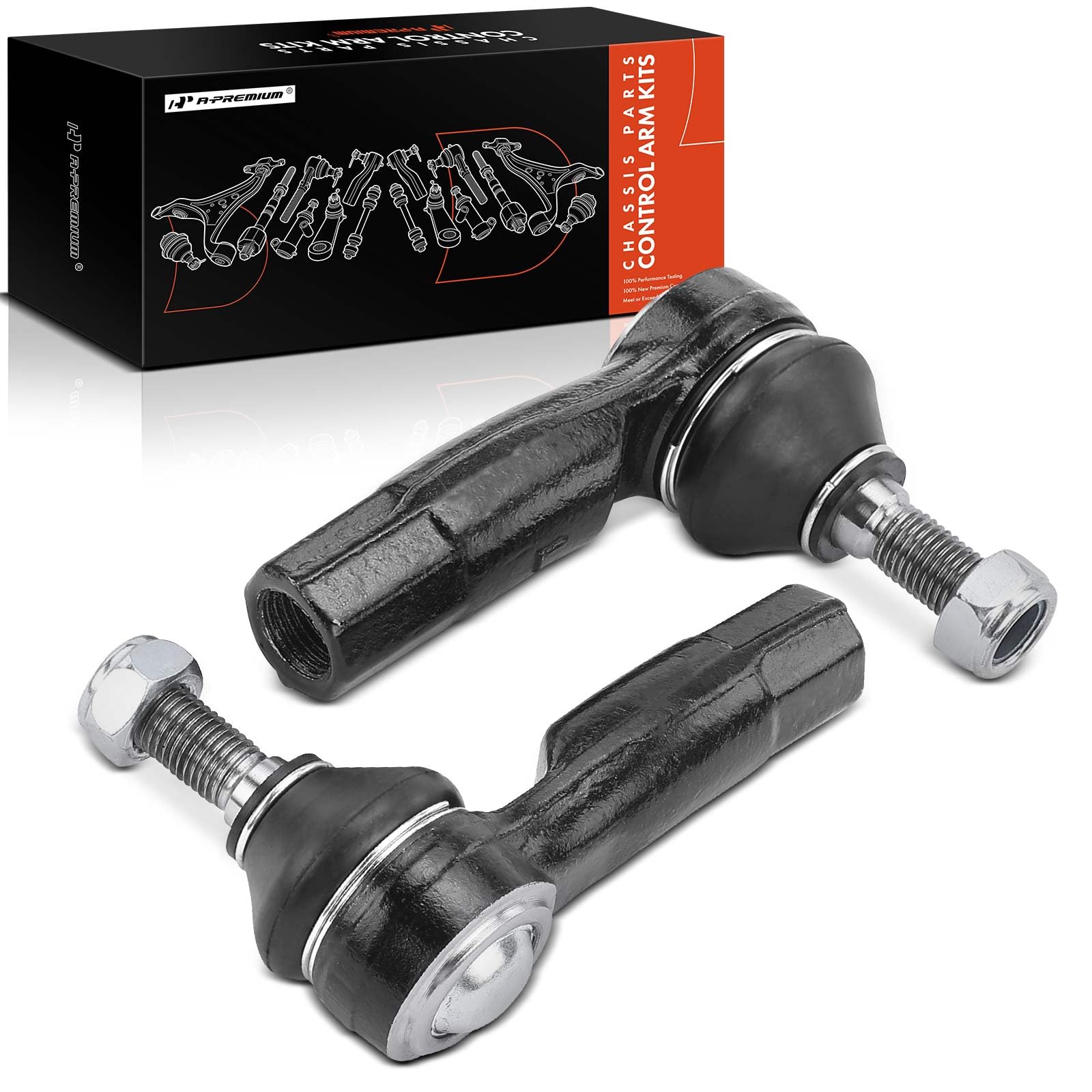 Amazon.com: A-Premium 2 x Front Outer Tie Rod Ends, Compatible with ...