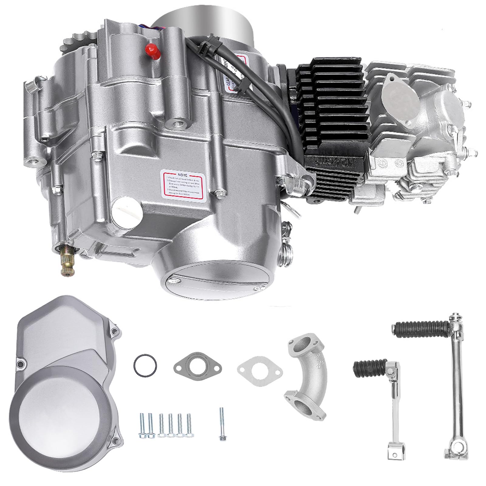 Amazon.com: YUNLAIGOTOP 140cc Engine 4 Stroke Pit Dirt Bike Engine ...