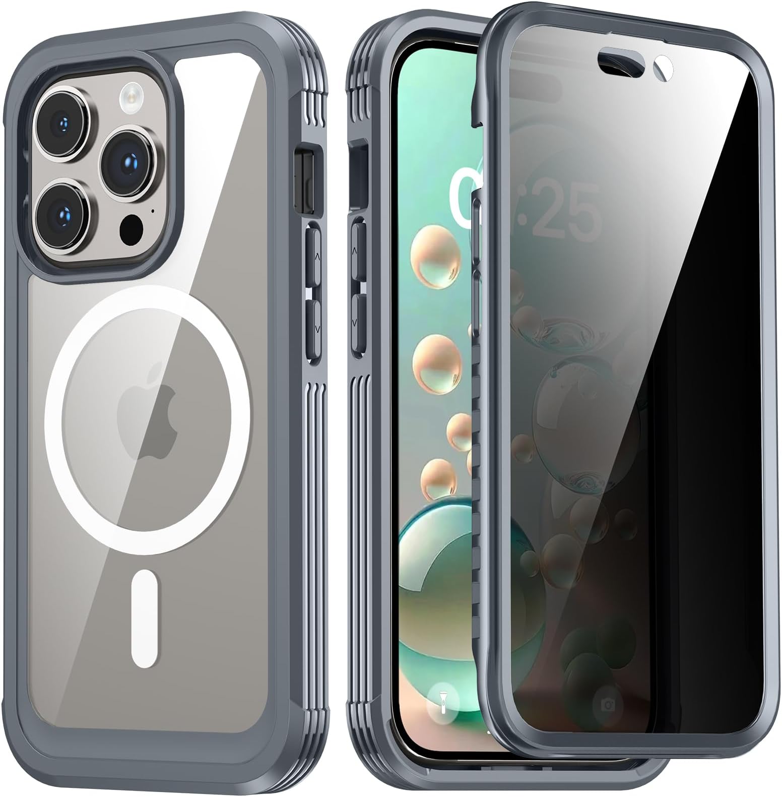 Amazon.com: Bestcellcase Compatible with iPhone 15 Pro Case, [Built-in ...