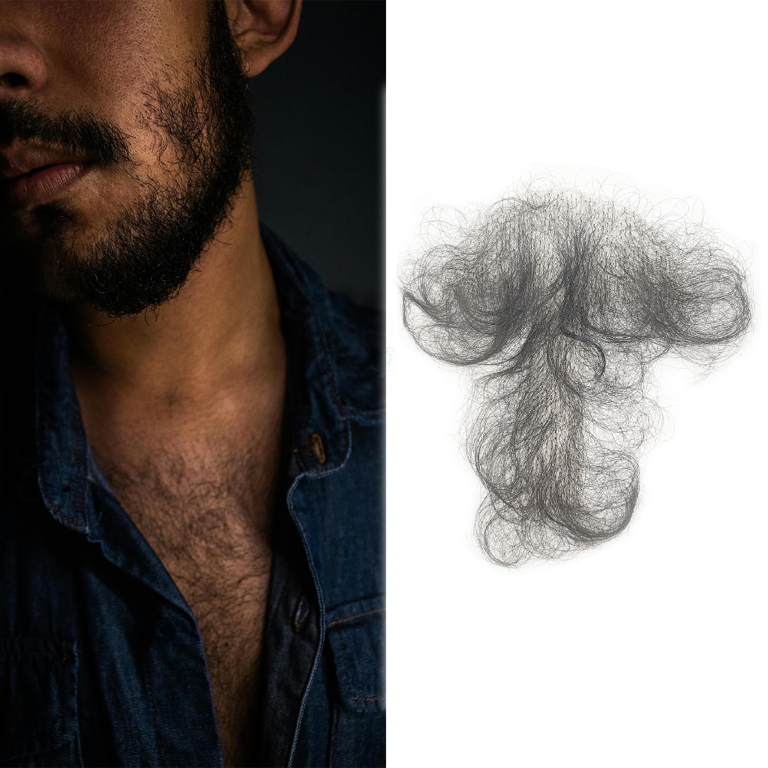Amazon.com : Puheca Fake Chest Hair Adding Volume, Enhancing Manliness ...