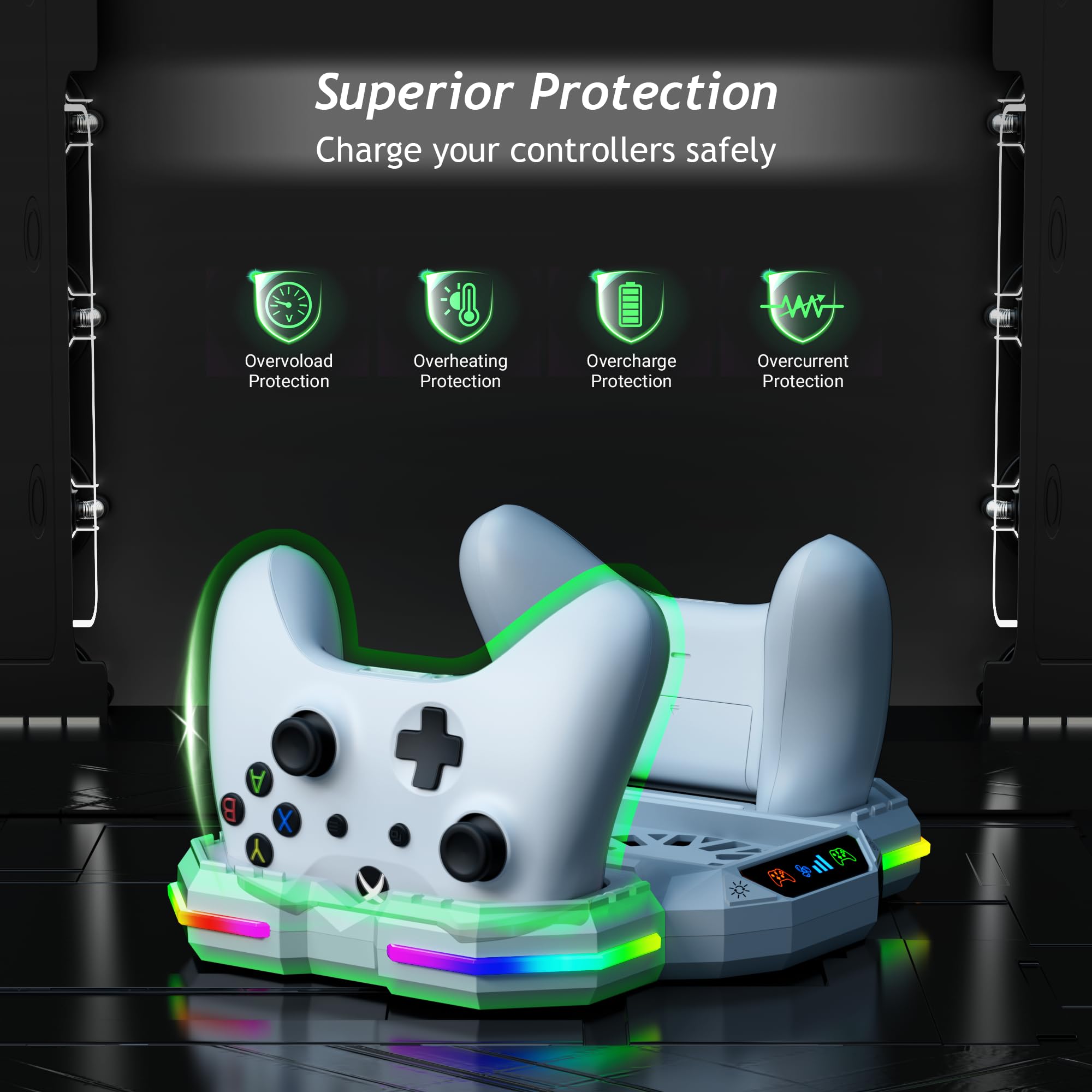 Cooling Stand with Controller Charging Station for Xbox Series S ...