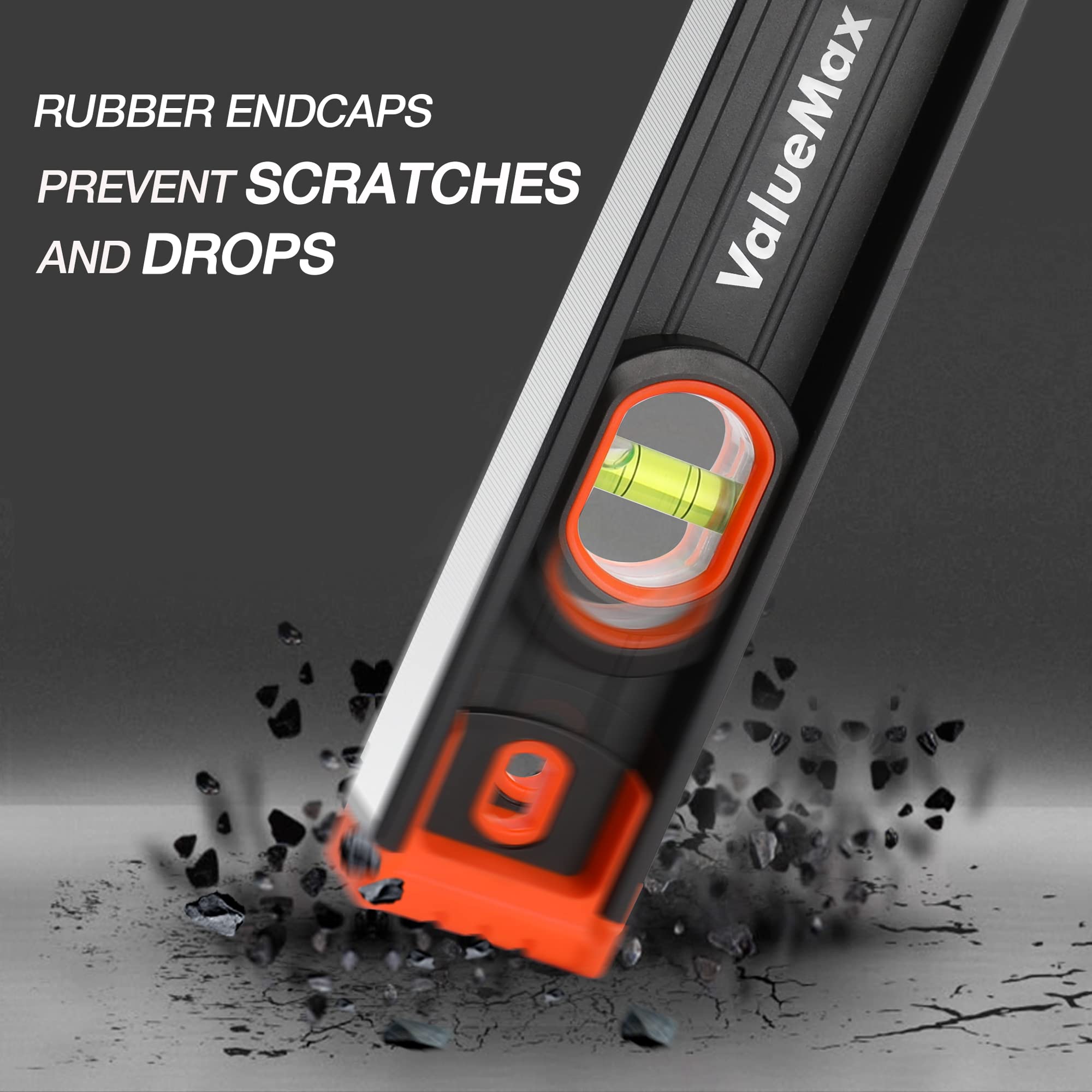 Snapklik.com : ValueMax 16-Inch Torpedo Level, Magnetic Leveler Tool