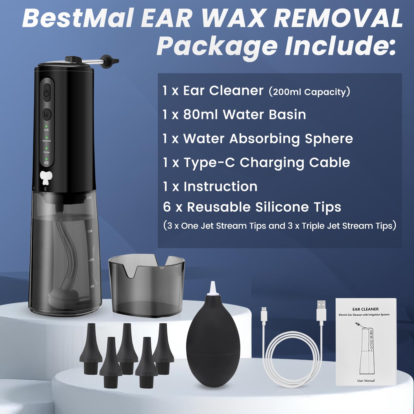 Snapklik.com : Ear Wax Removal Kit, Water Powered Ear Cleaner Ear ...