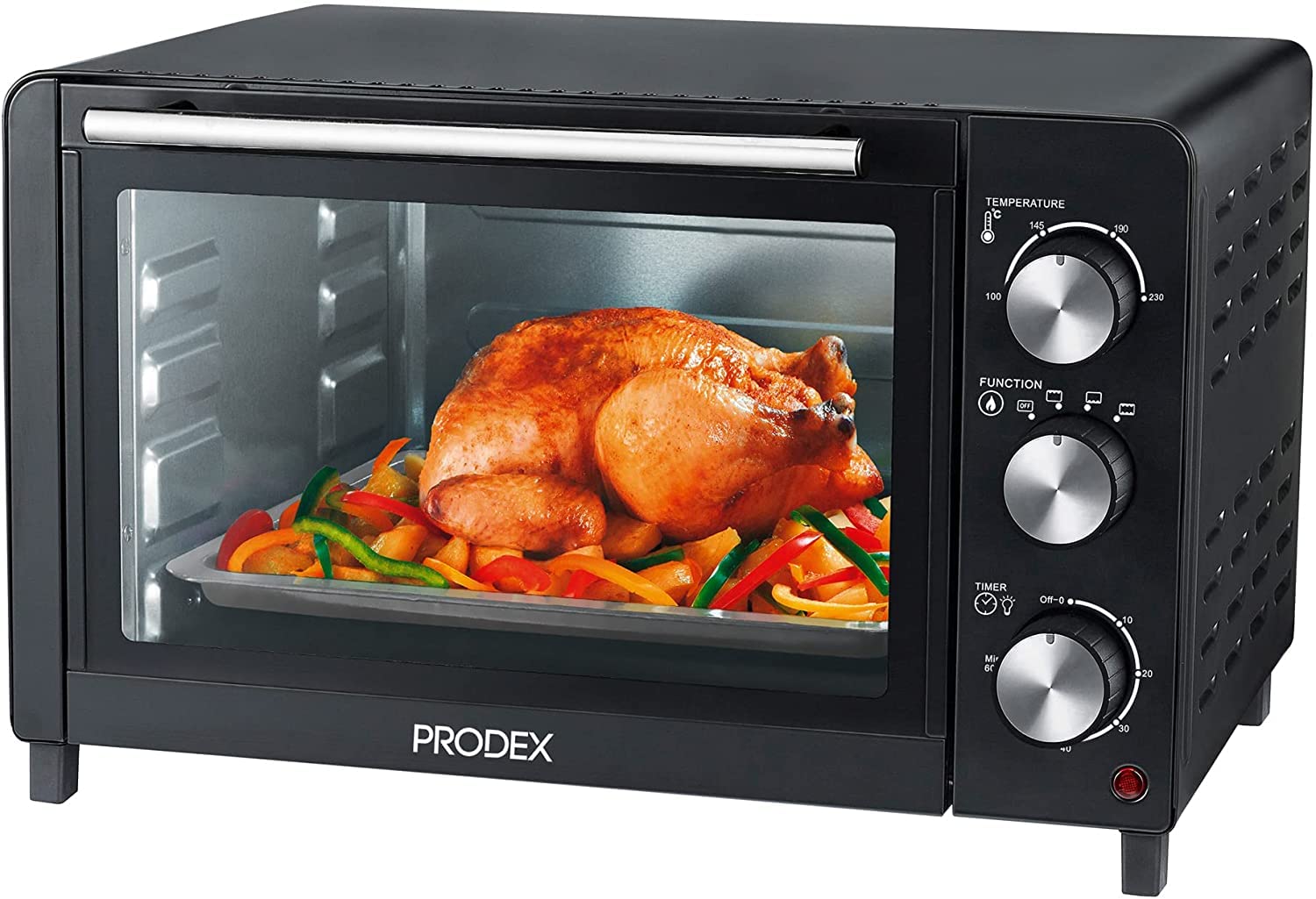 Prodex PX7023B 23 Litre Tabletop Mini Oven, 1500W Electric Cooker ...
