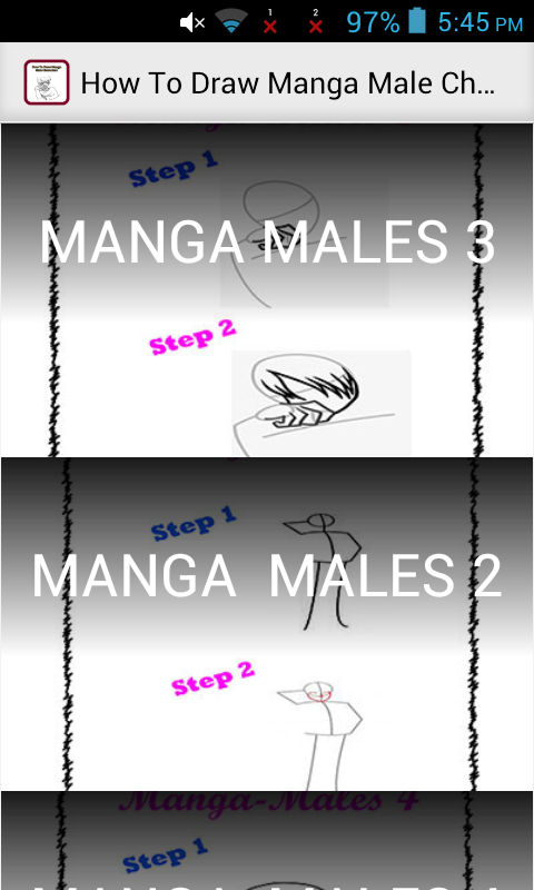 How To Draw Manga Male Characters - App on Amazon Appstore