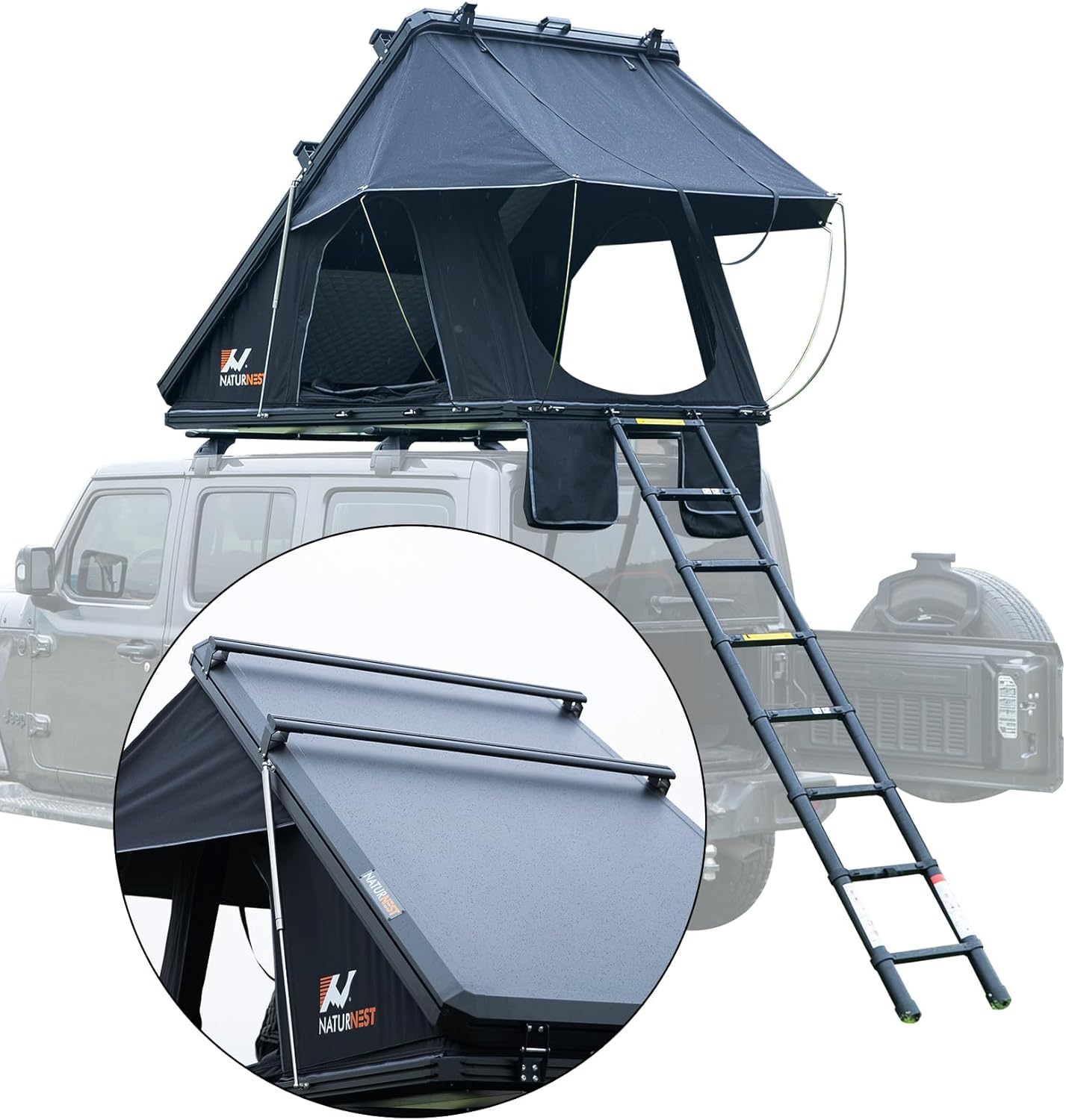 Amazon.com: BAMACAR Pop Up Hardshell Rooftop Tent Hard Shell for ...