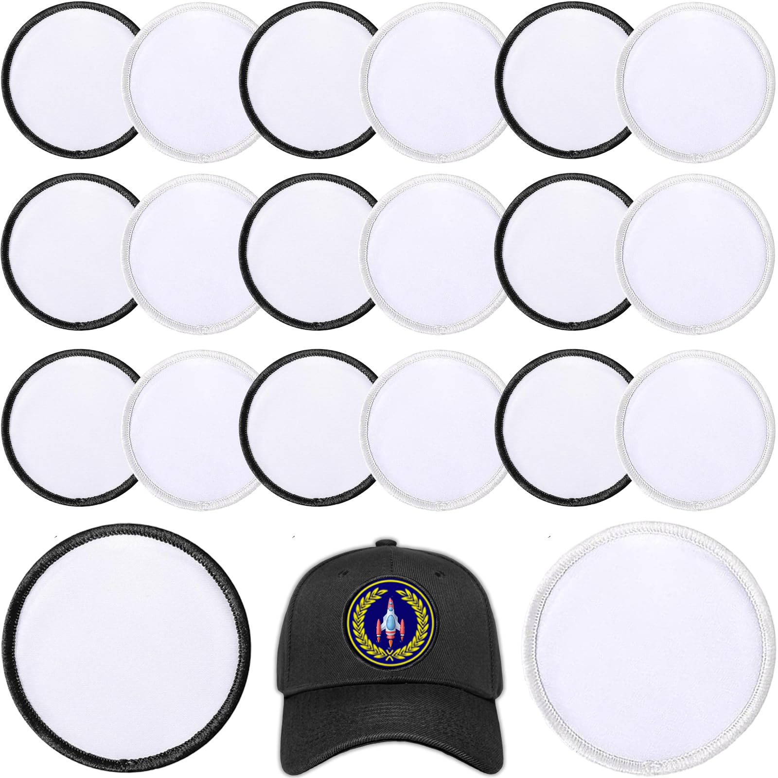 Amazon.com: iFForce 20 PCs Sublimation Patches - Large Iron-on Blanks ...