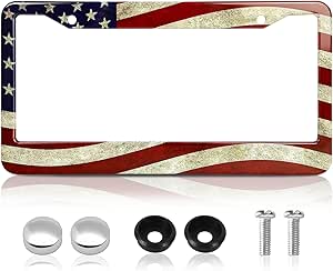 Amazon.com: American Flag License Plate Frame License Plate Frame ...