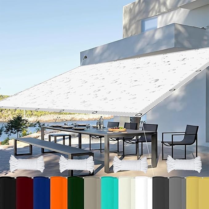 Canvas with Eyelets, 3 x 5 m, Tear-Resistant, UV Protection ...