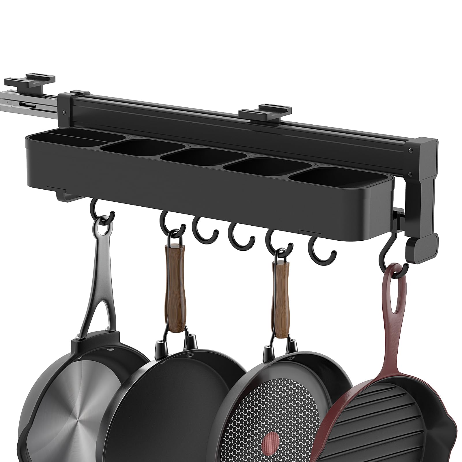 SOYO 22" Adjustable Pot Racks, Pull Out Pot and Pan Organizer with 7 ...