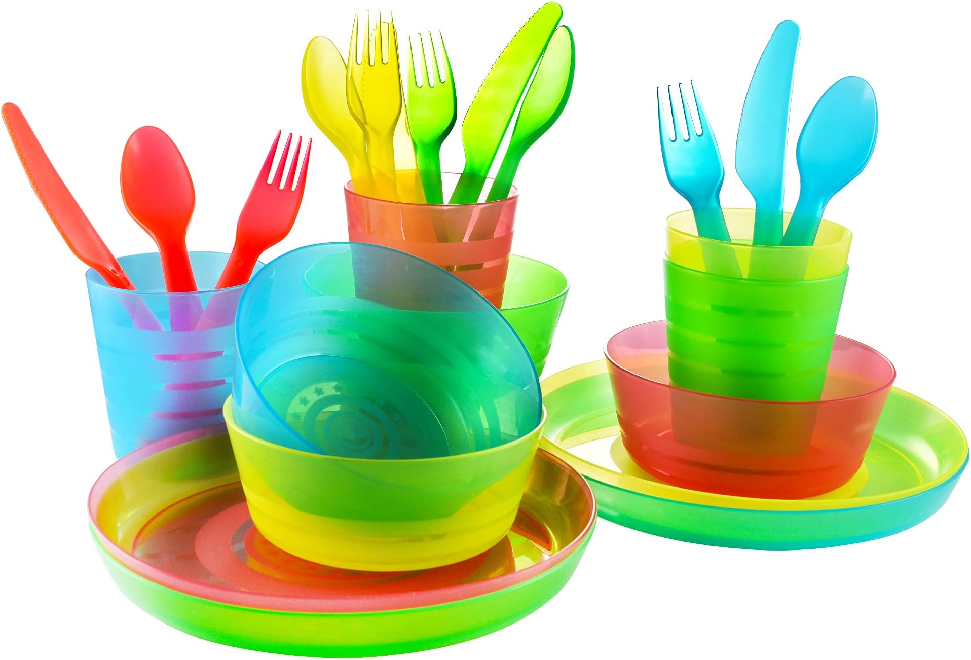 IKEA Kalas Ensemble de couverts, bols, assiettes, gobelets en plastique ...