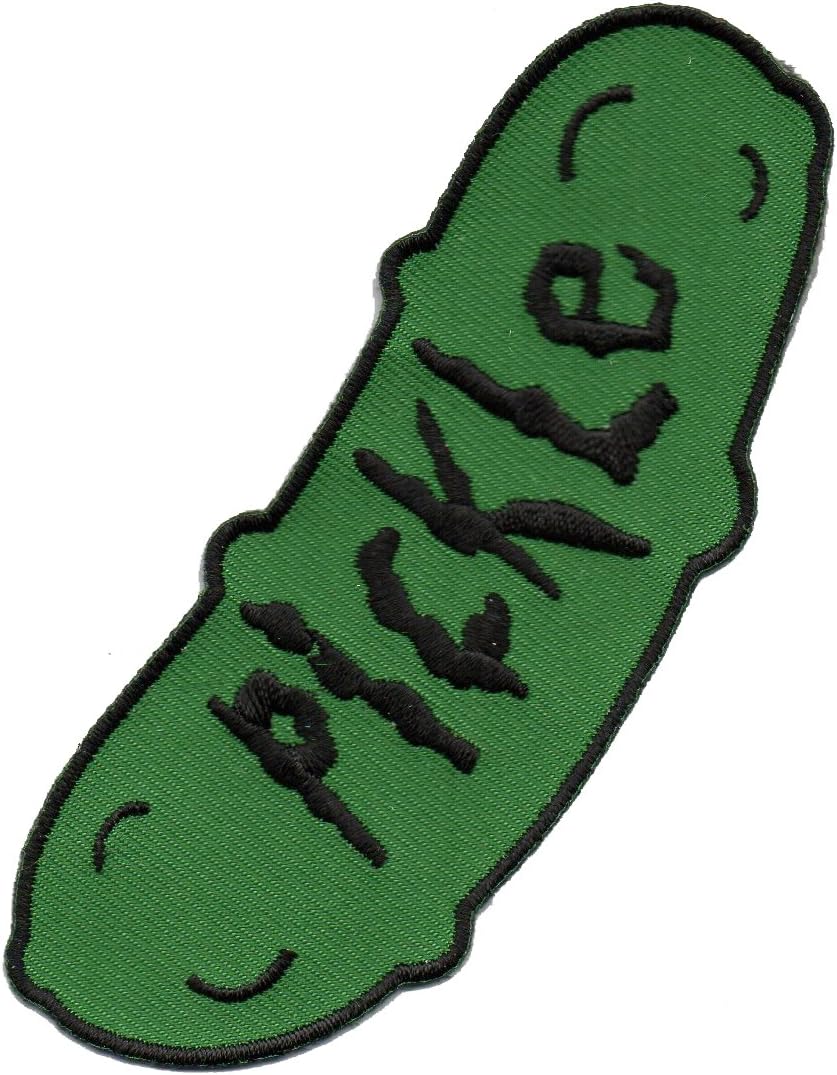 Amazon.com: Rick and Morty - Pickle Rick - Embroidered Iron On Patch ...