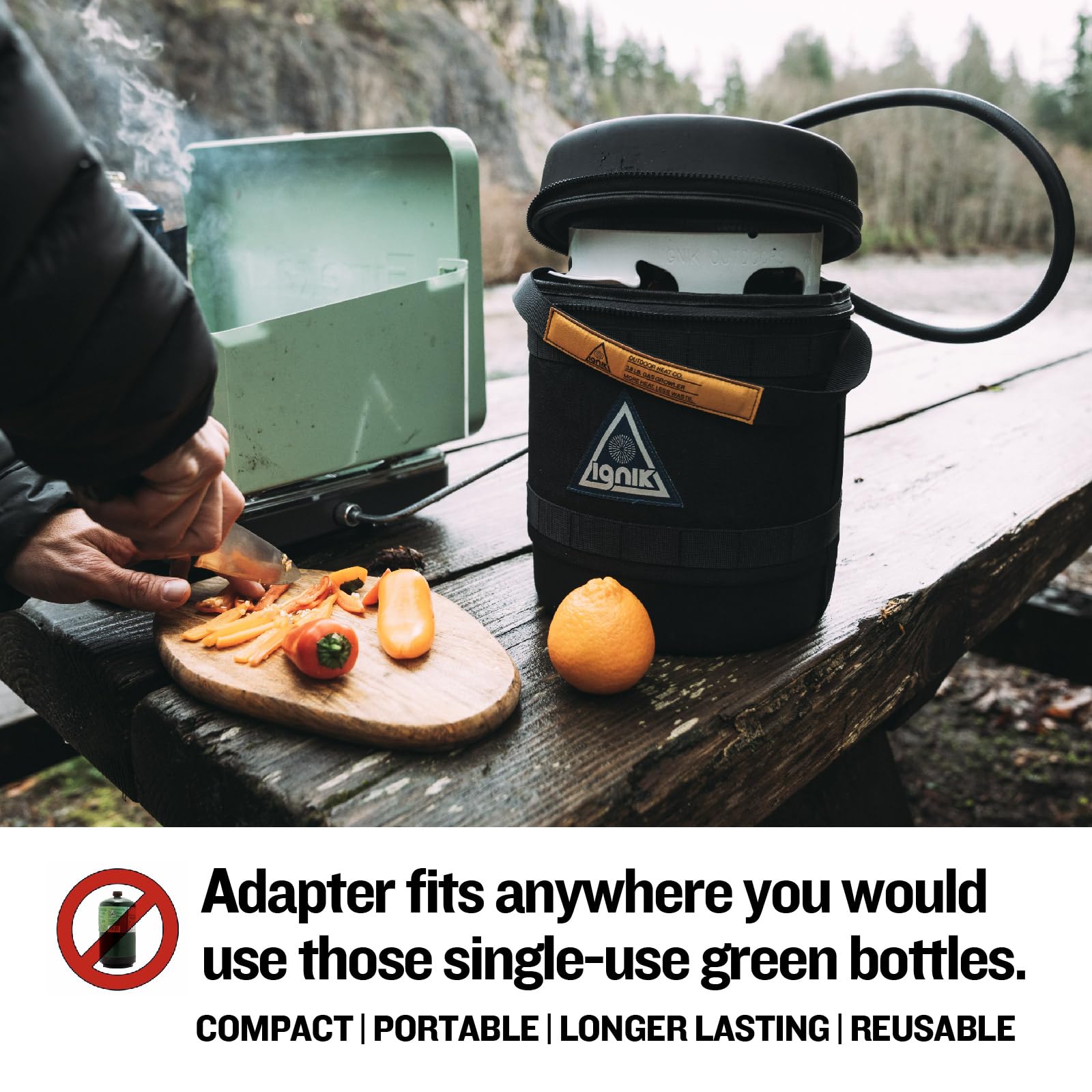 Snapklik.com : Ignik Refillable Gas Growler Deluxe 3.8-Pound Propane Tank