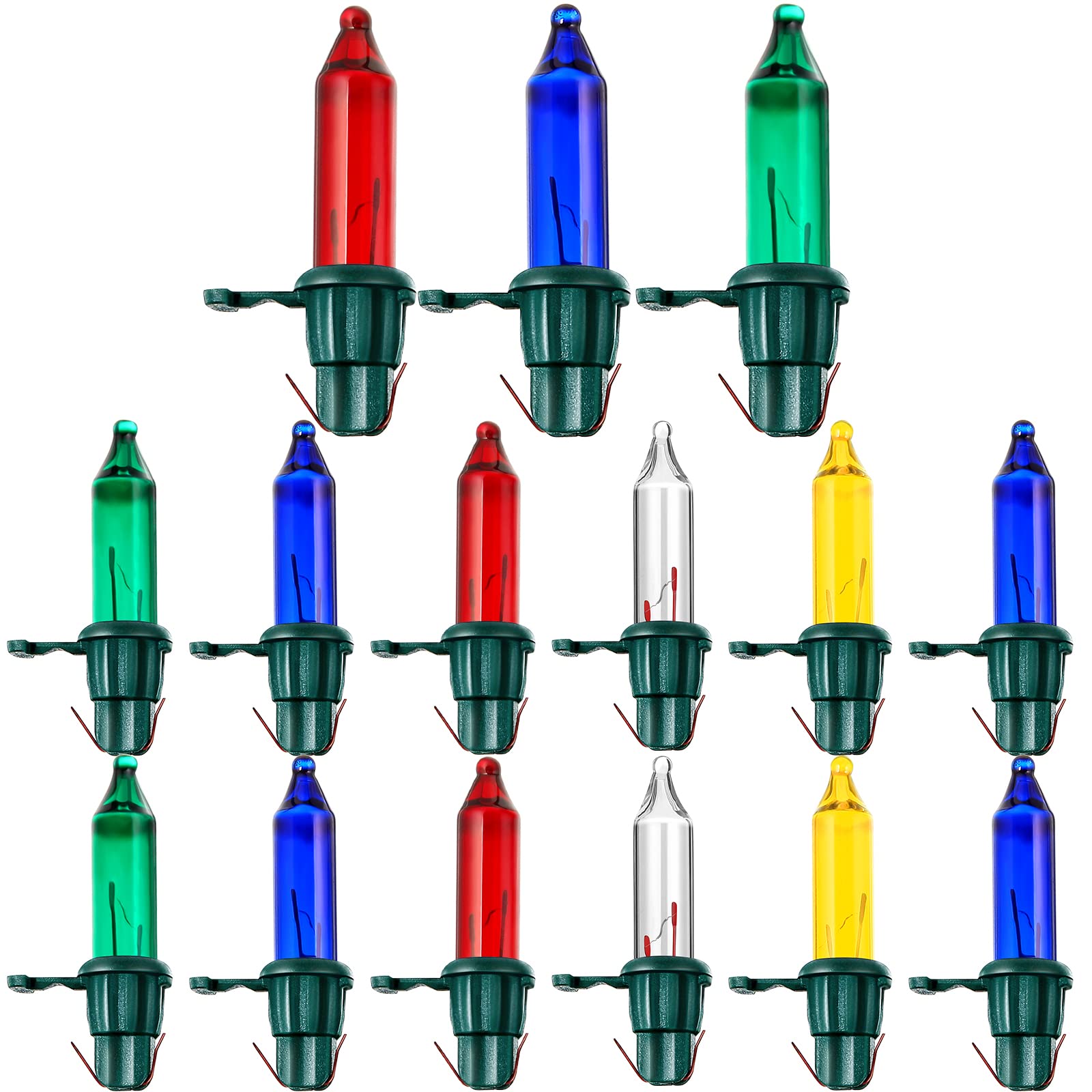 Amazon.com: 500 Pieces Christmas Replacement Bulbs Christmas Mini Light ...