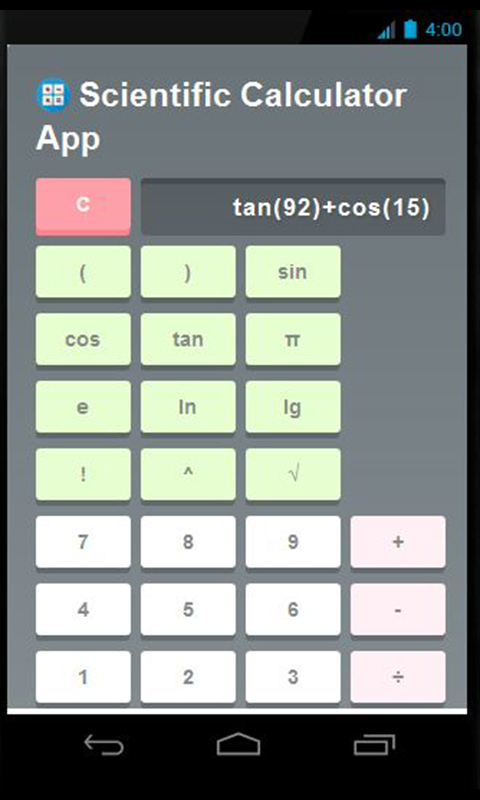 Scientific Calculator App:Amazon.com:Appstore for Android