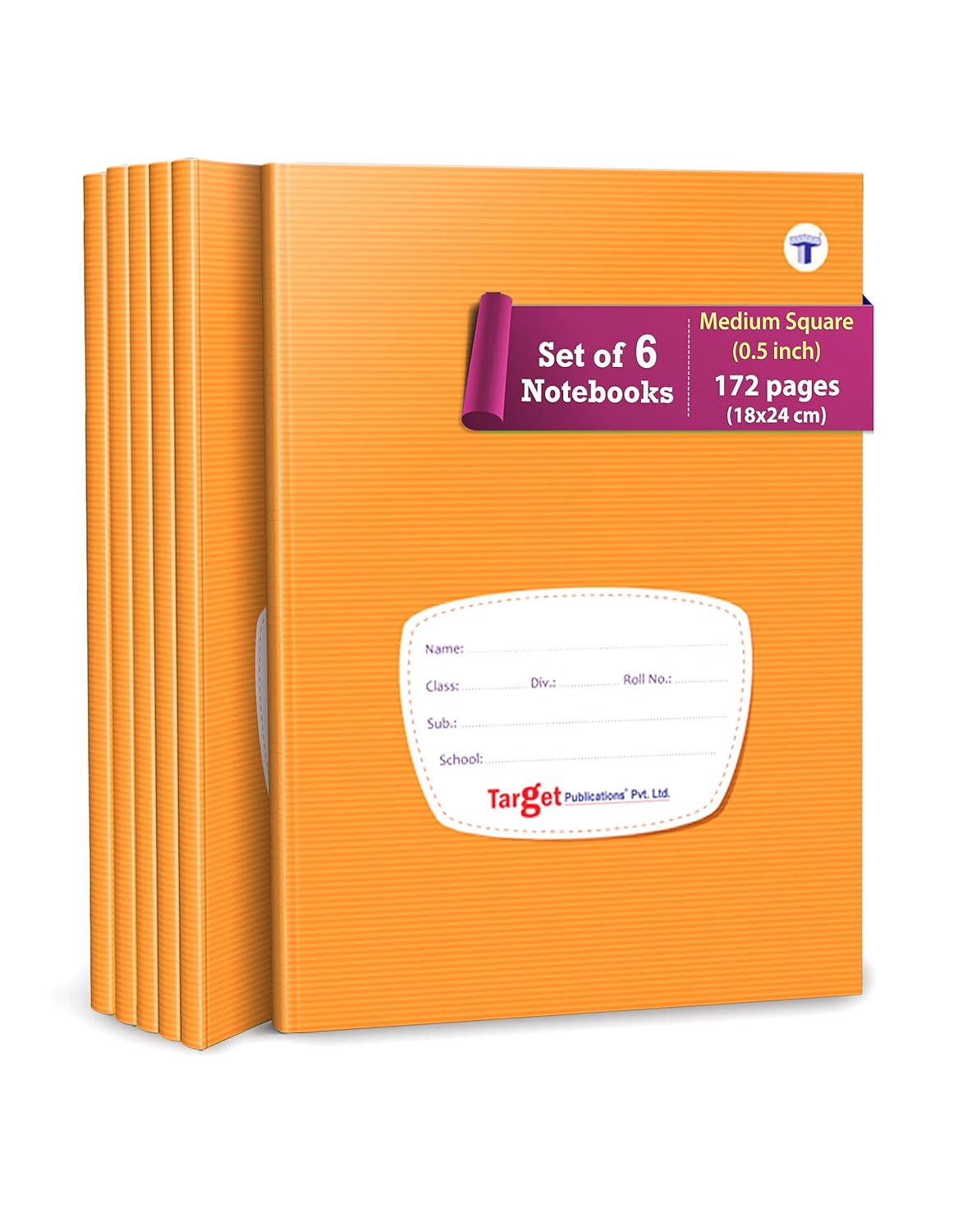 TARGET PUBLICATIONS Medium Square Ruled Notebooks (172 Pages) | Soft ...