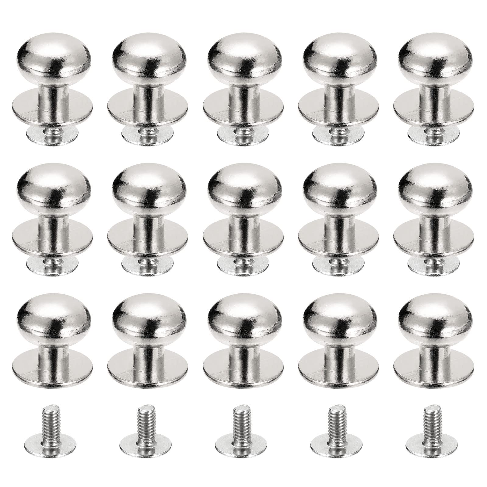 Amazon.com: uxcell 12mm Ball Head Stud Rivets Screw Back, 15Pack Round ...
