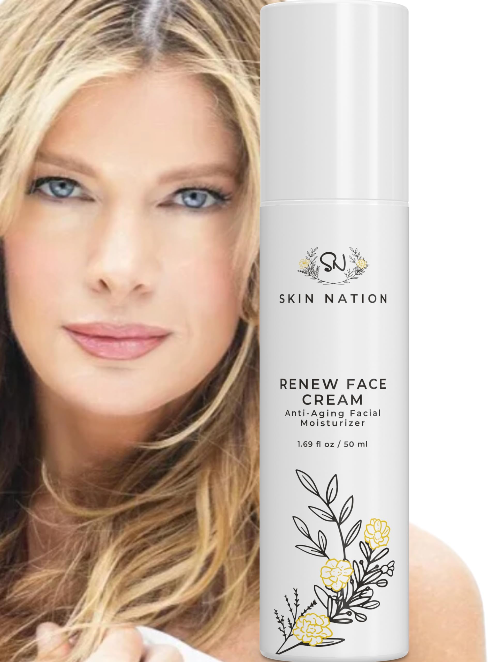 Amazon.com: Renewing and Rejuvenating Moisturizer Face Cream Enriched ...