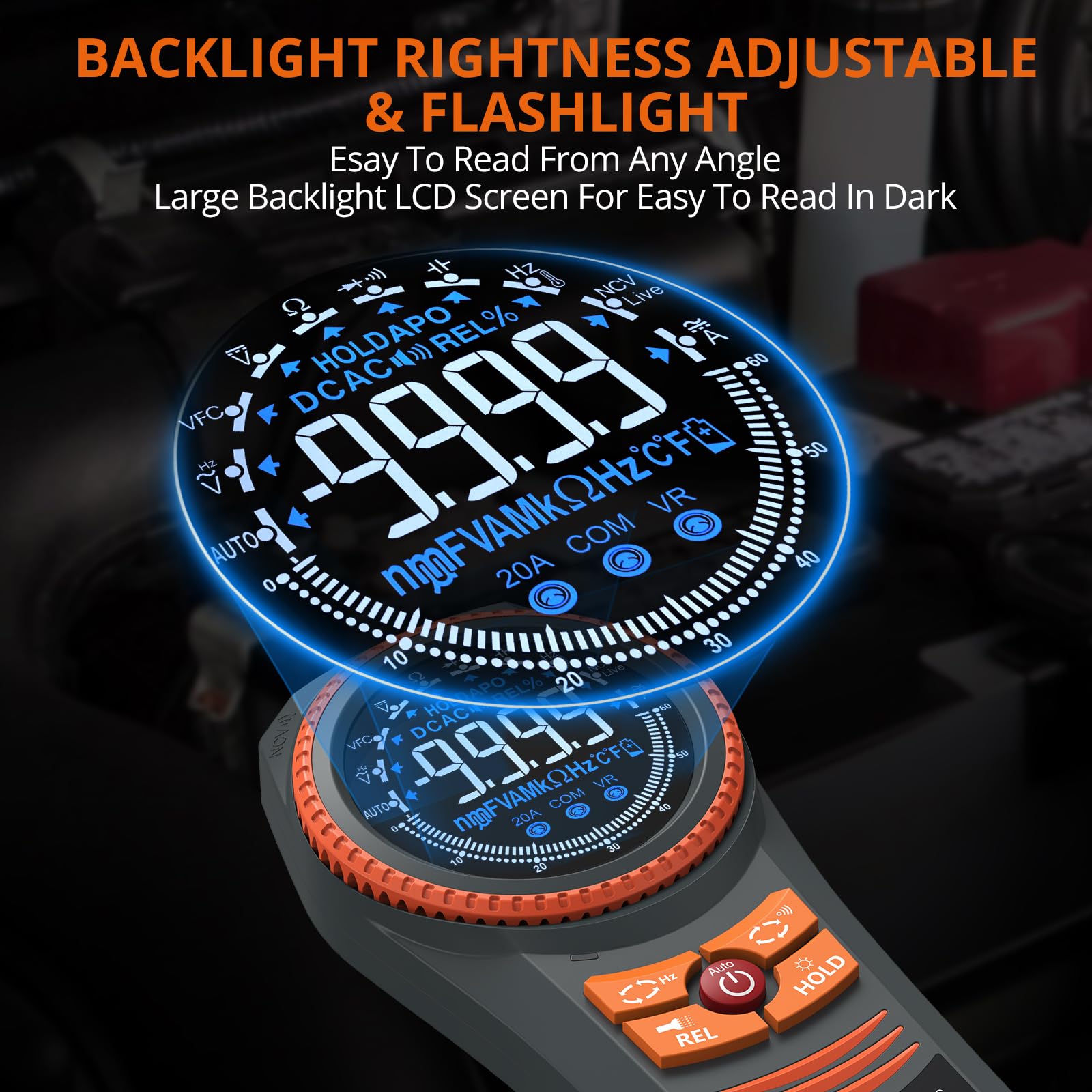 Snapklik.com : Digital Multimeter 6000 Count Smart Meter TRMS Color ...