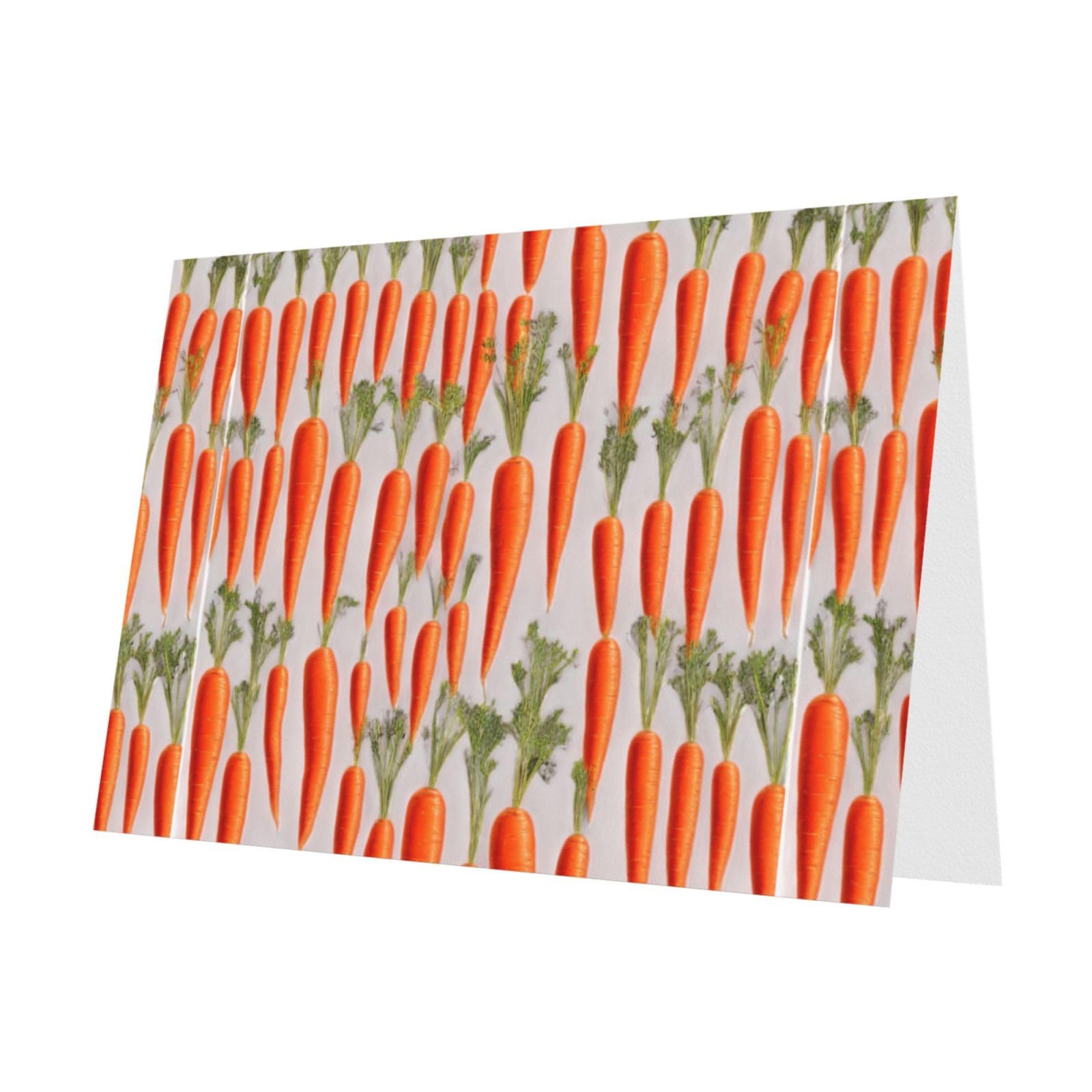 Carrot Print Birthday Invitation Card