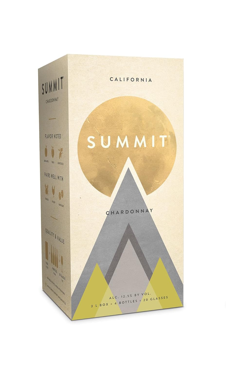 Summit Chardonnay, White Wine, 3L Boxed Wine at Amazon's Wine Store