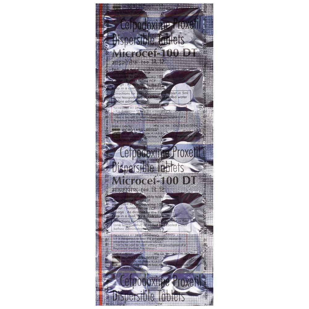 Microcef 100 DT - Strip of 10 Tablets : Amazon.in: Health & Personal Care