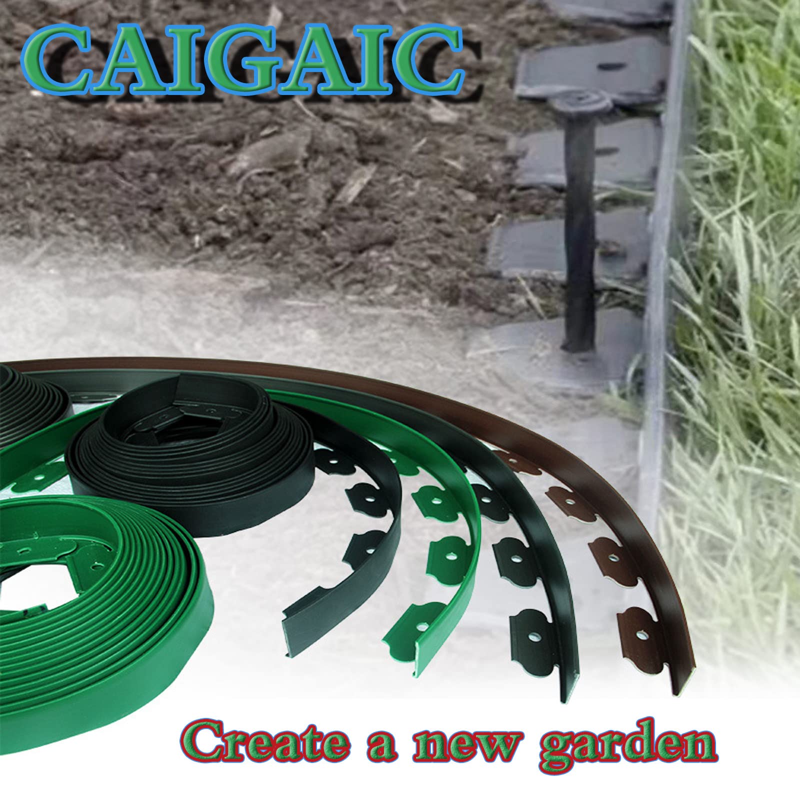 Snapklik.com : Landscape Spikes 50 Pack,8 Inch Spiral Plastic Garden ...