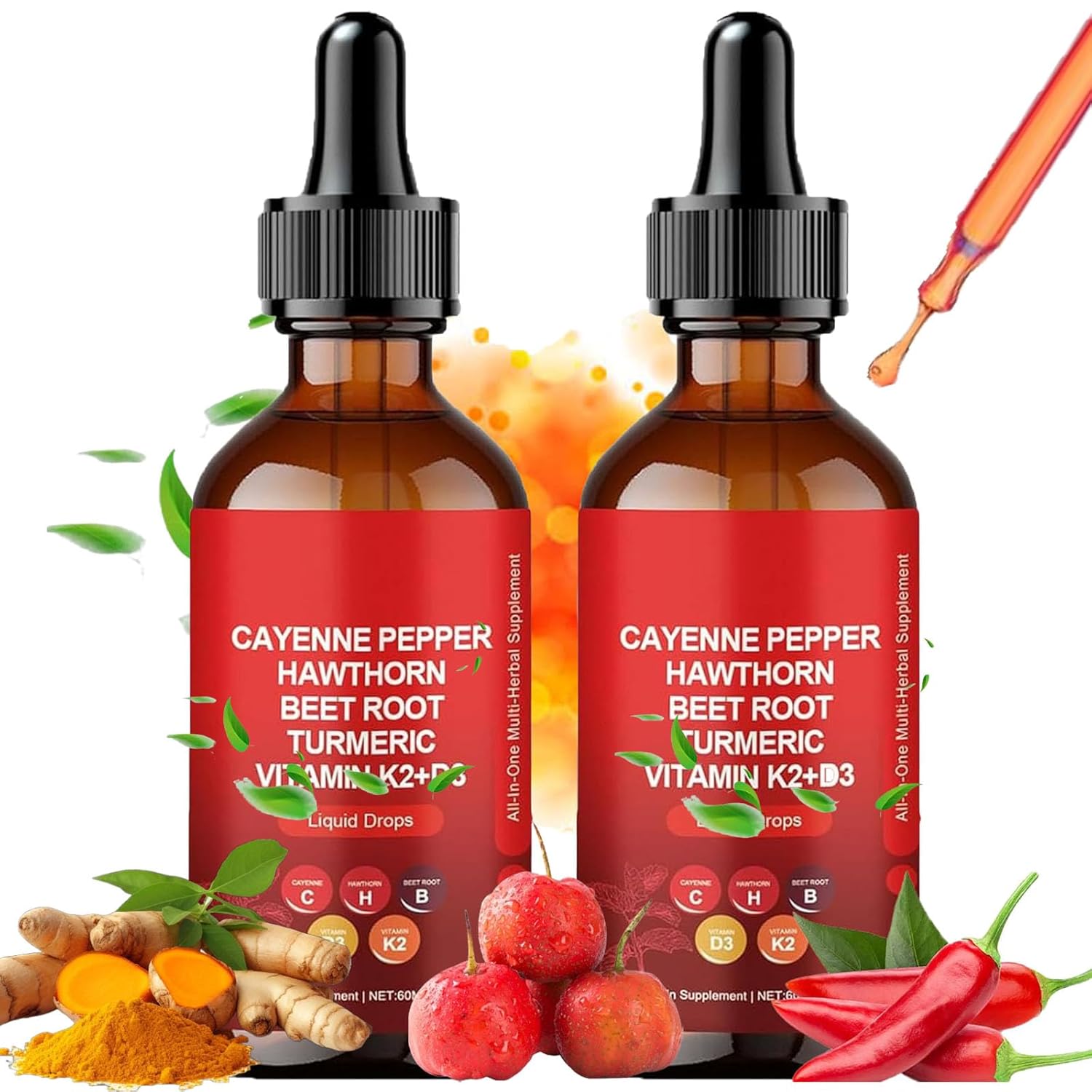 Amazon.com : Onaise Cayenne Pepper Drops Supplement | Rethes & Aeluro ...