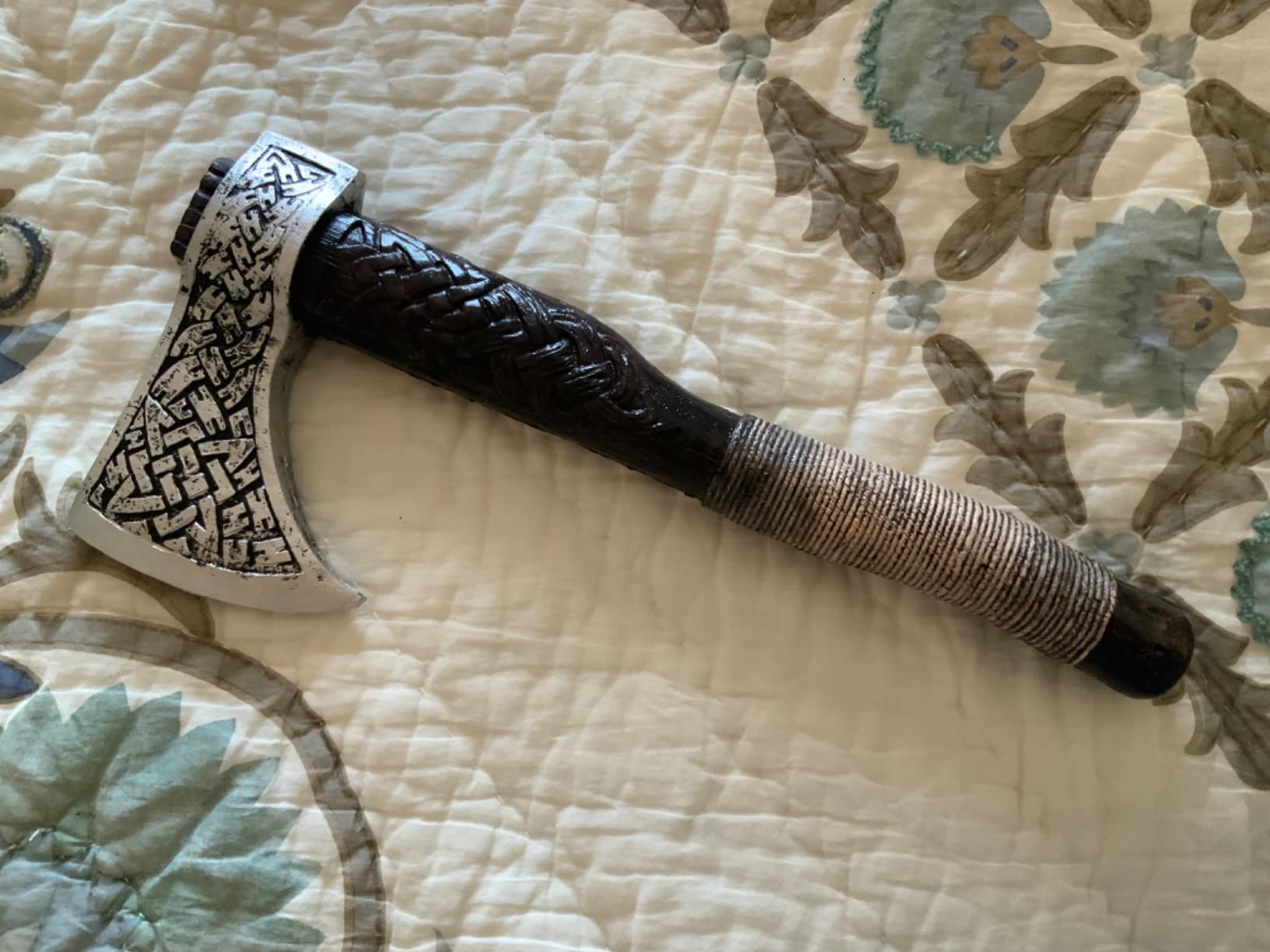 Amazon.com: LarpGears Foam Viking Fake Axe for Halloween Costume ...