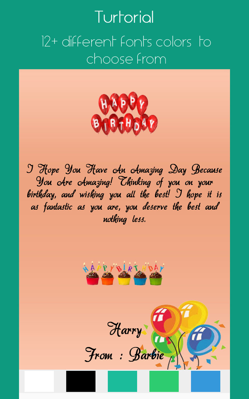 Birthdat Card Maker:Amazon.co.uk:Appstore for Android