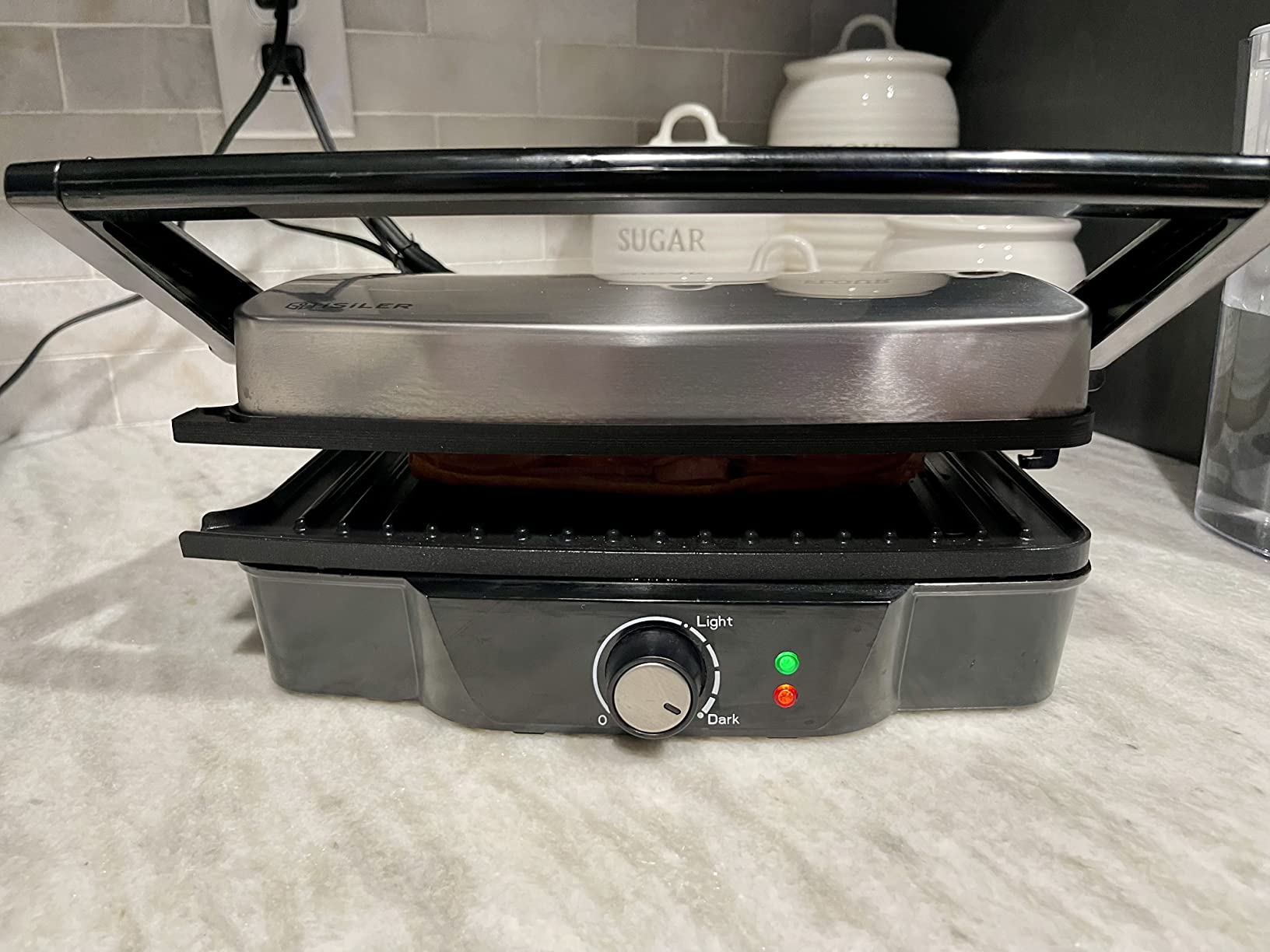 $8/mo - Finance Panini Maker, iSiLER 4 Slice Panini Press Grill ...