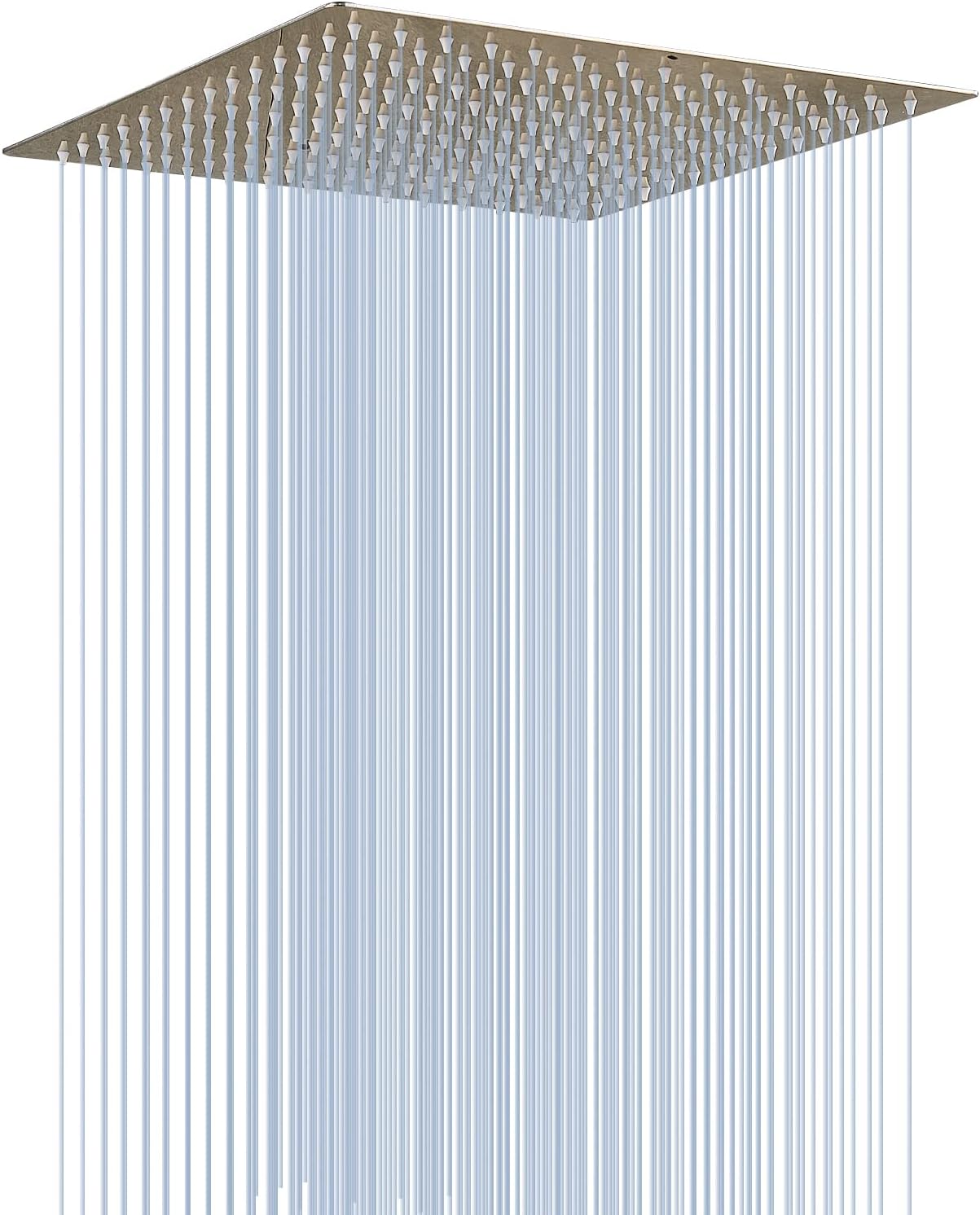 Gmusre 12 Inch Large Square Rainfall ShowerHead Luxury Gold Stainless ...