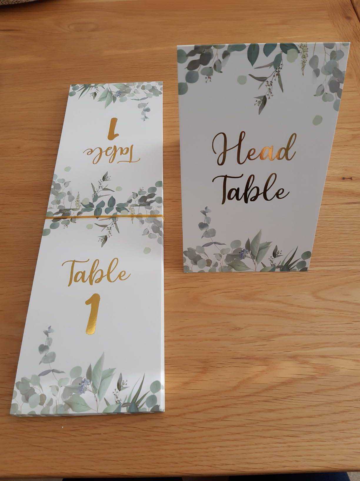 ULELE Wedding Table Numbers 1-25 Plus Head Table Card Double Sided Tent ...