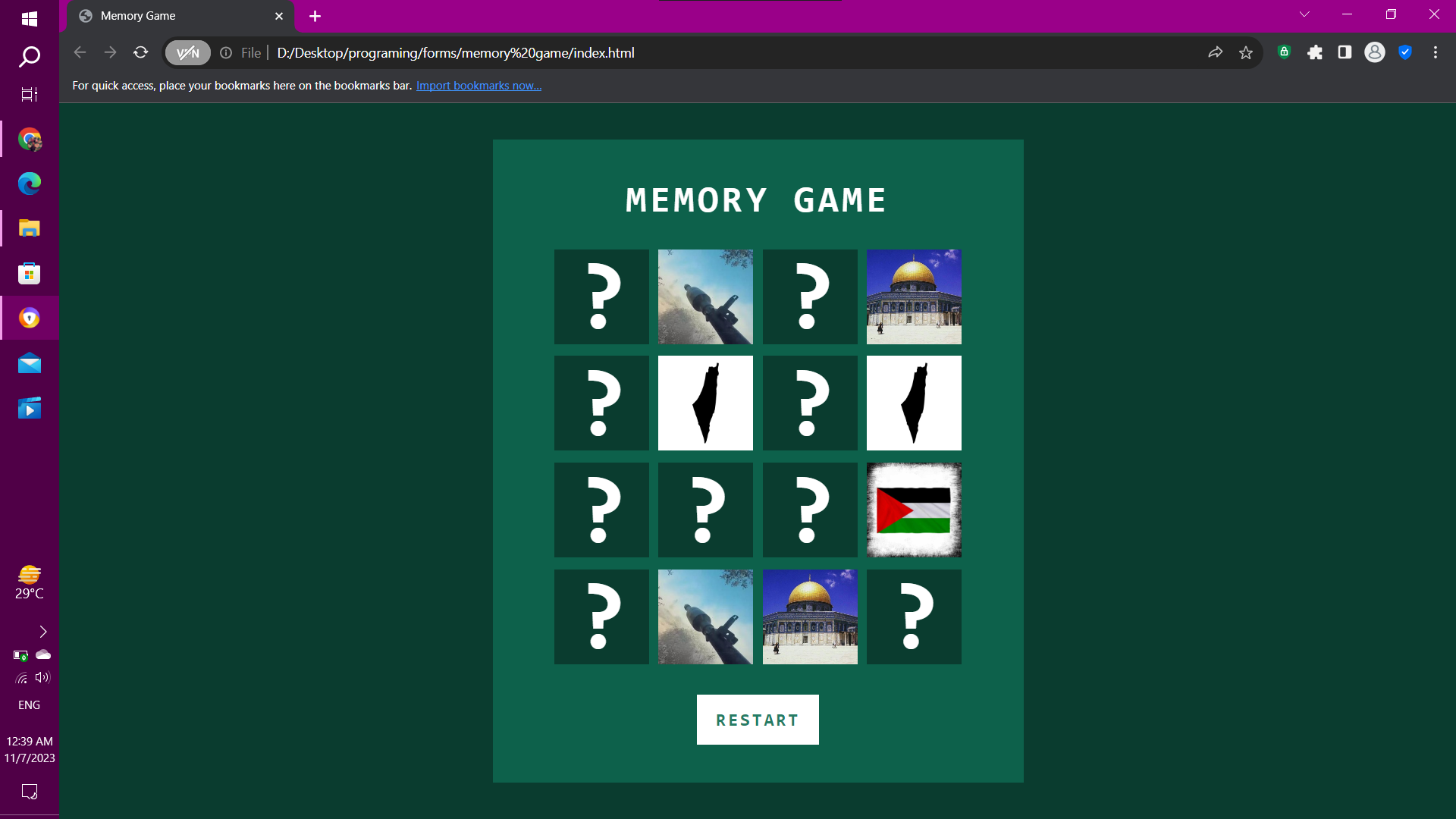 palestine memory game - App on Amazon Appstore