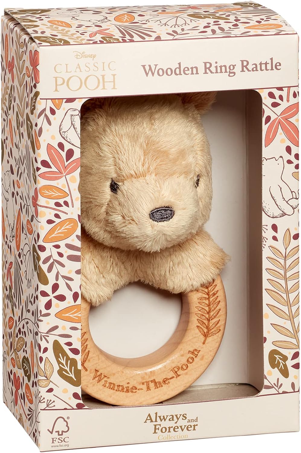 Winnie The Pooh Always and Forever Baby Rattle – Teething Soft Toy ...