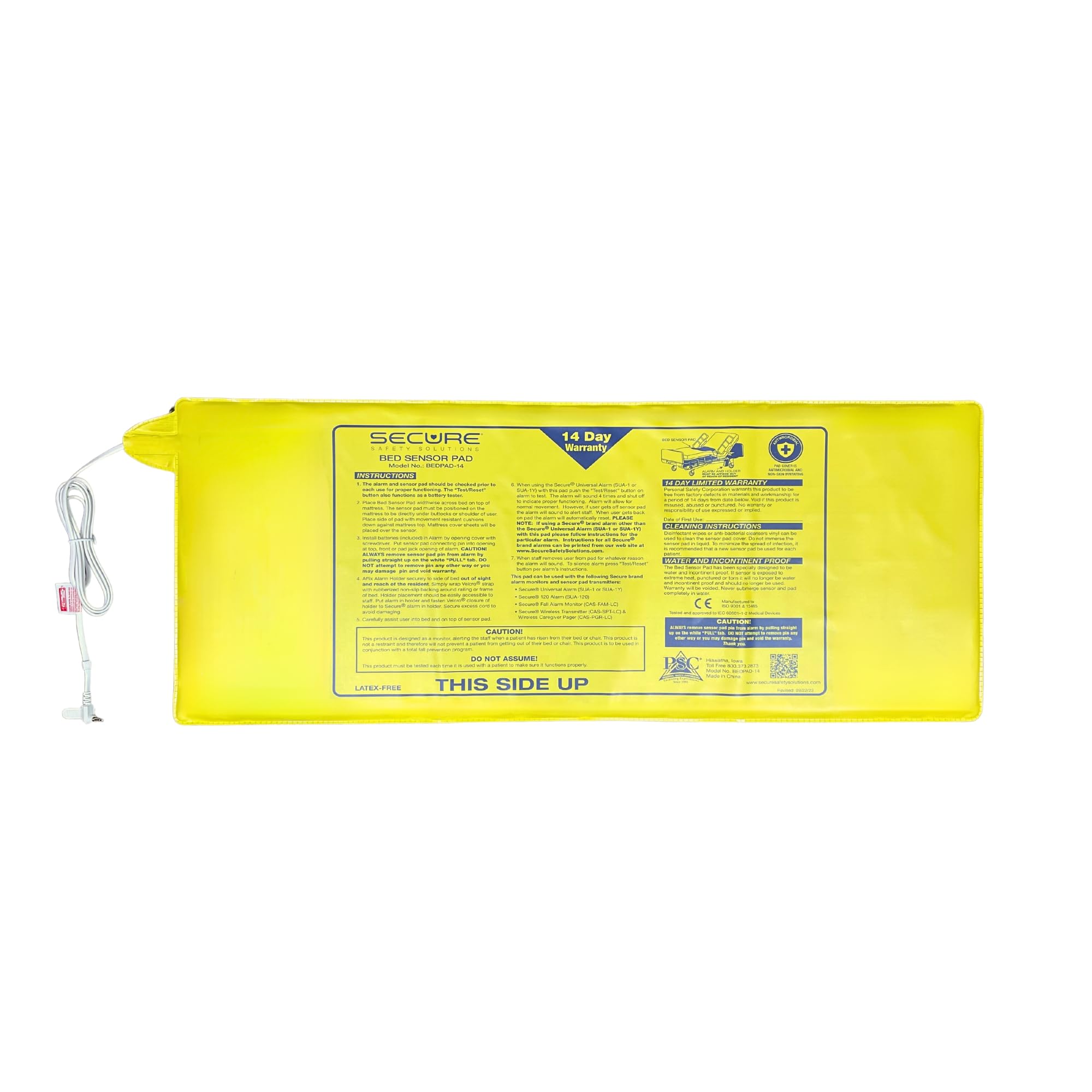 Snapklik.com : Secure Bed Alarm For Elderly Adults, 12x30 Weight ...