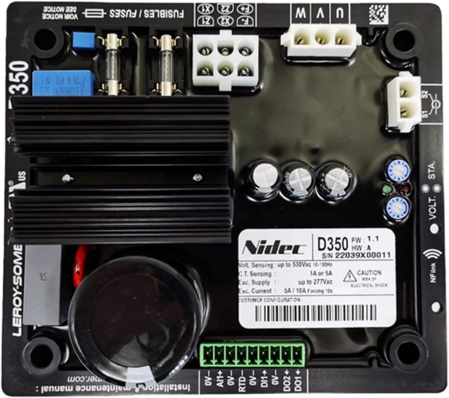 Amazon.com: Original Leroy-Somer D350 AVR - Digital Automatic Voltage ...