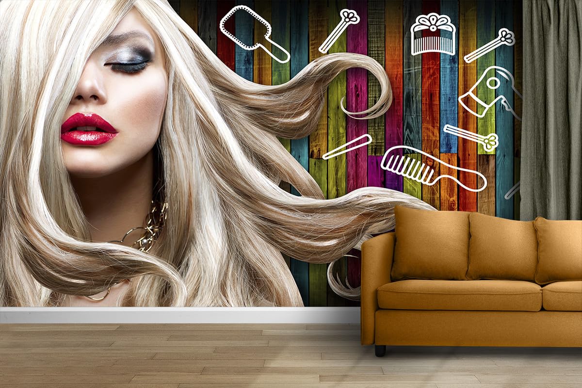 INFINITY INTERIORS Wallpaper Beauty Salon, Retro Hair Cutting Salon Hd ...