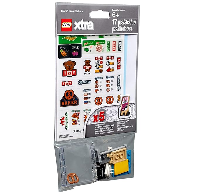 LEGO Signs and Decals Accessories (Xtra) 17 Total Pieces with 5 Decal ...