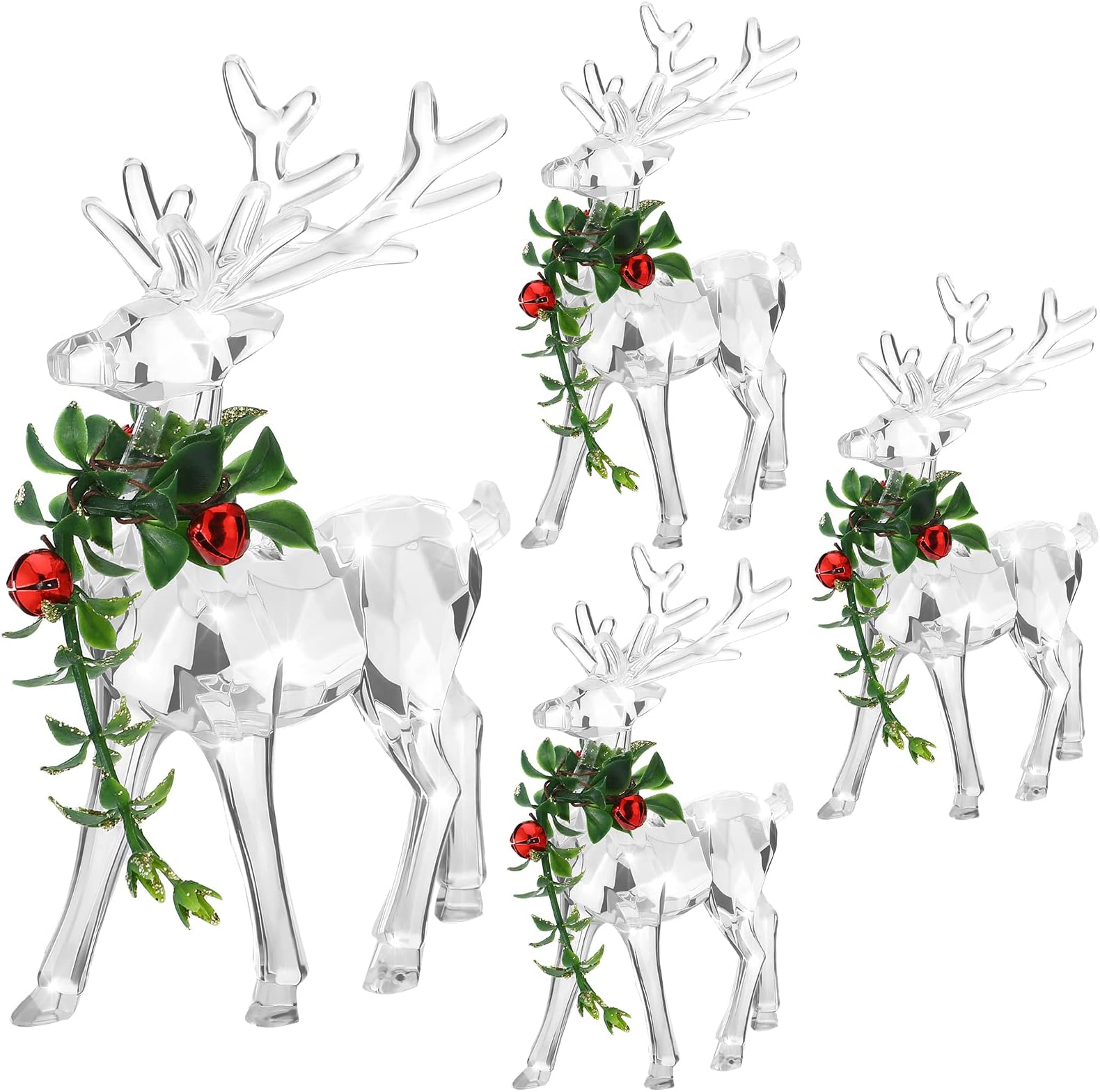 Amazon.com: HOMSFOU Xmas Tree Hanging Elk Ornament 2pcs Hanging ...