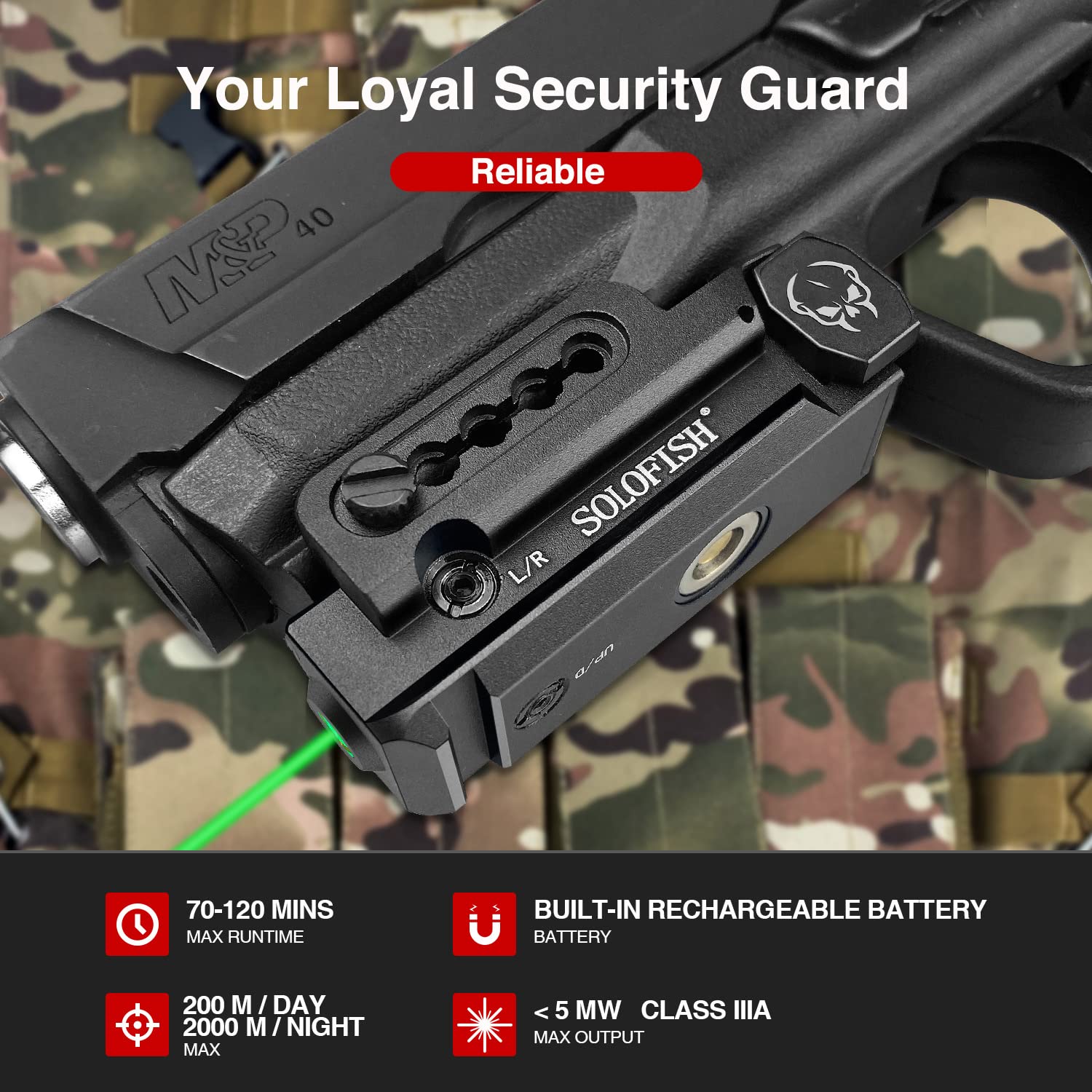 Snapklik.com : SOLOFISH Low Profile Beams For Guns, Magnetic ...