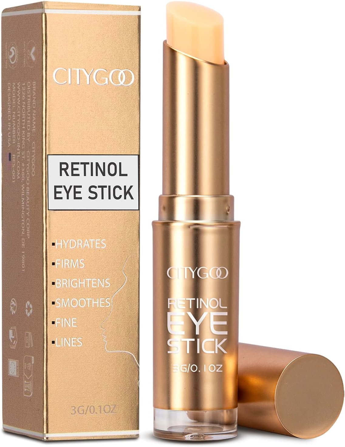 Retinol Eye Stick With Collagen, Hyaluronic Acid For Dark Circle ...